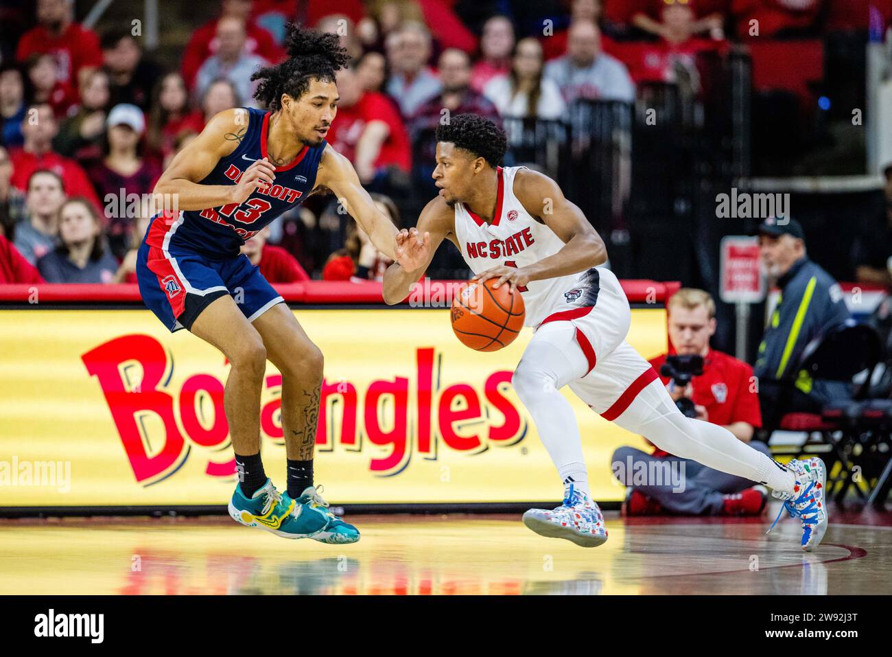 Raleigh, NC, USA. 23rd Dec, 2023. North Carolina State Wolfpack guard ...