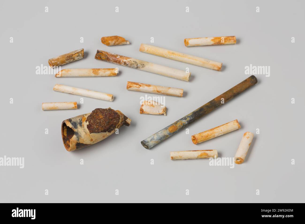 Excerpt of a pipe head and pipes from the wreck of the East Indians' t ...