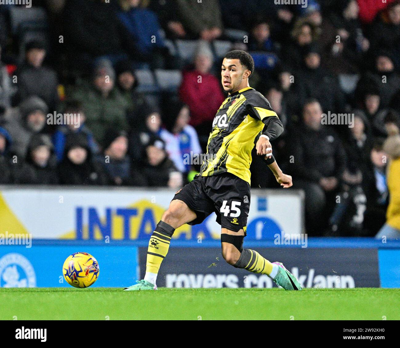 Ryan Andrews 45# of Watford Football Club passes the ball, during the ...