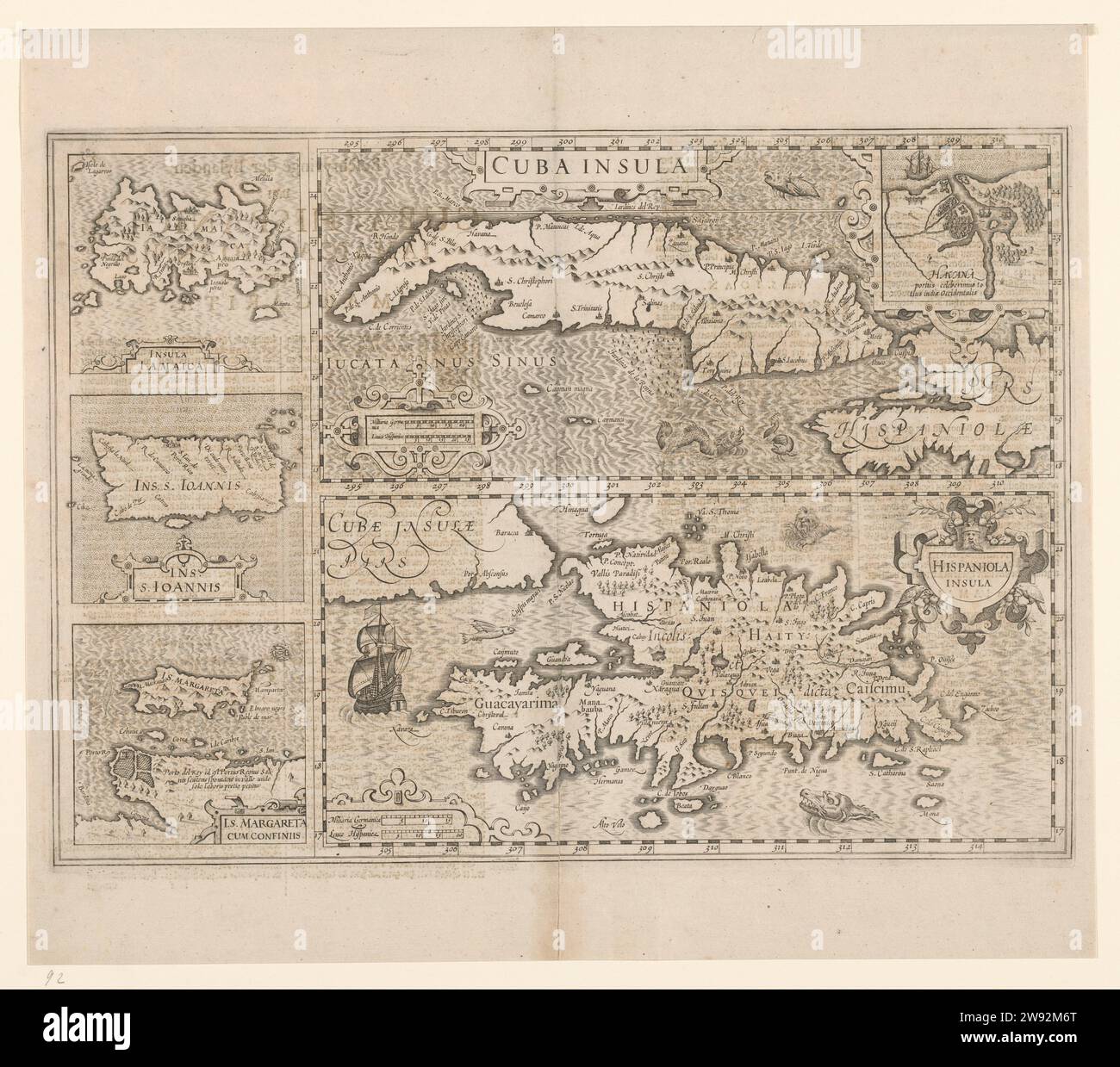 Map of the caribbean islands hi-res stock photography and images - Alamy