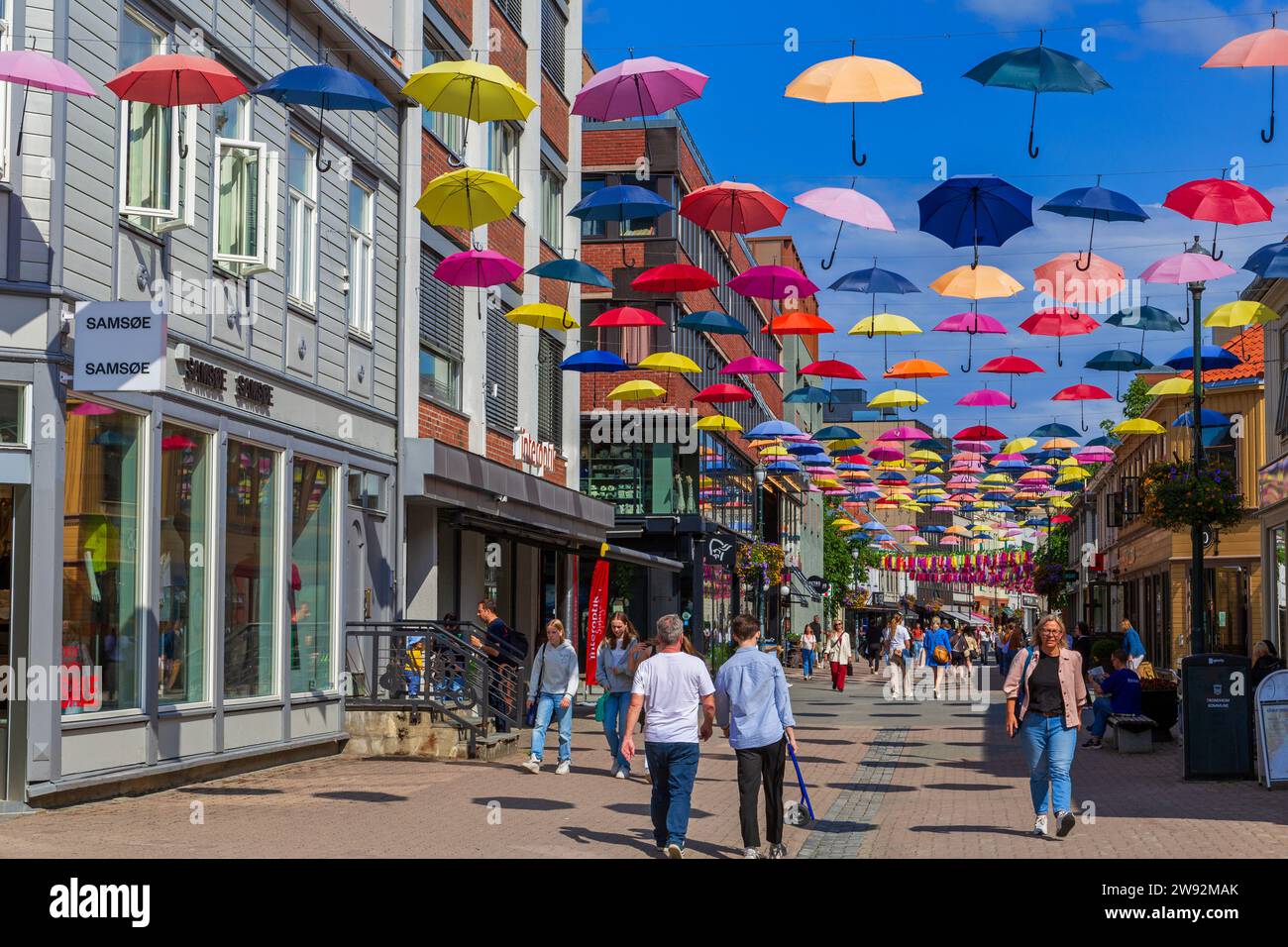 Thomas Angells Gate, Midtbyen, Trondheim, Trondelag County, Norway ...