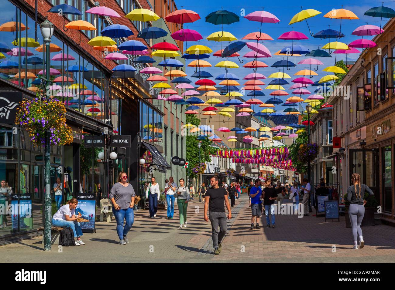 Thomas Angells Gate, Midtbyen, Trondheim, Trondelag County, Norway ...