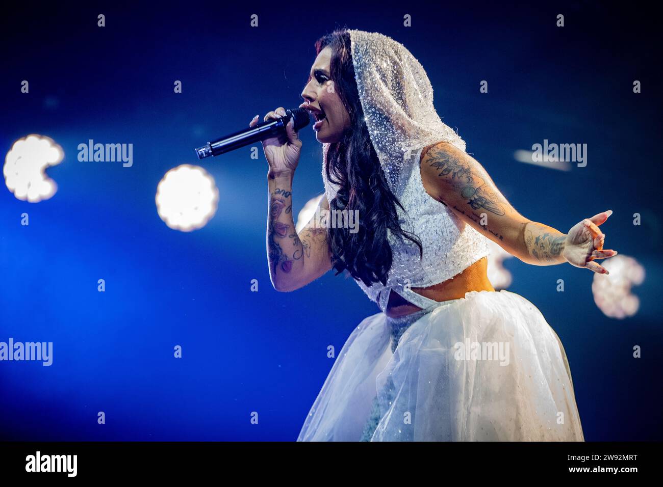 AMSTERDAM - The Dutch singer Tabitha during an AFAS Live performance ...