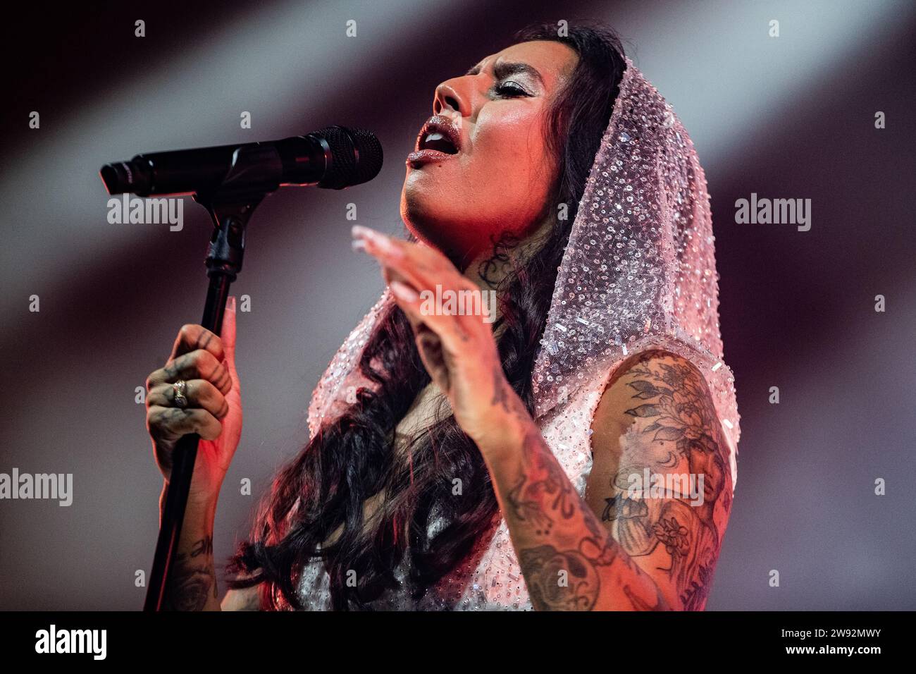 AMSTERDAM - The Dutch singer Tabitha during an AFAS Live performance ...