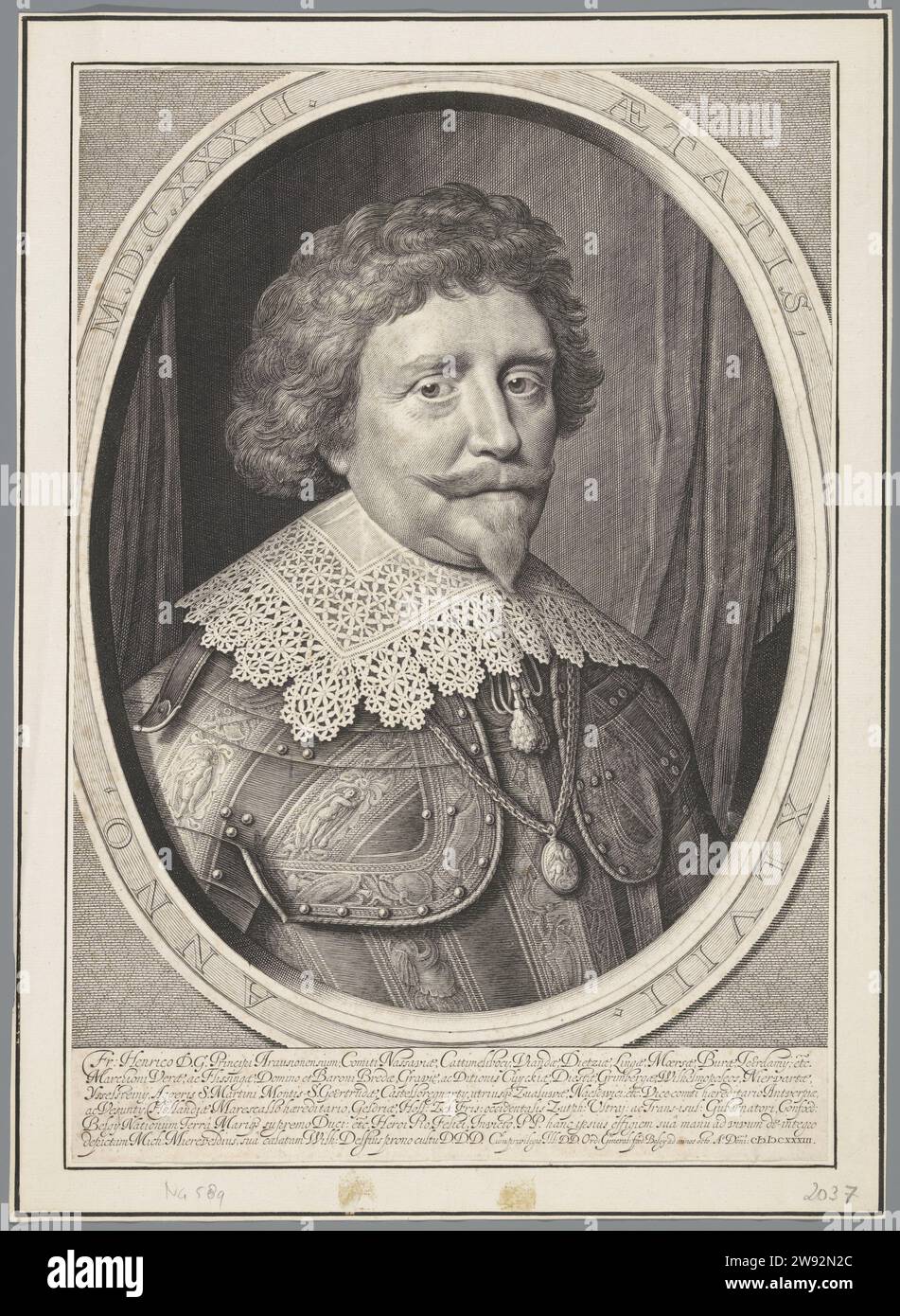 Portrait of Frederik Hendrik, Prince of Orange, at the age of 48 ...