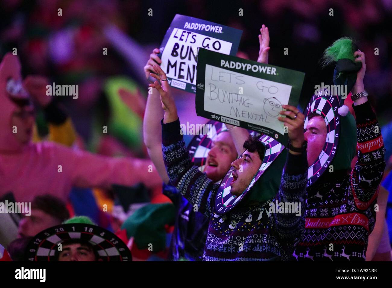 Darts fans on day nine of the Paddy Power World Darts Championship at ...