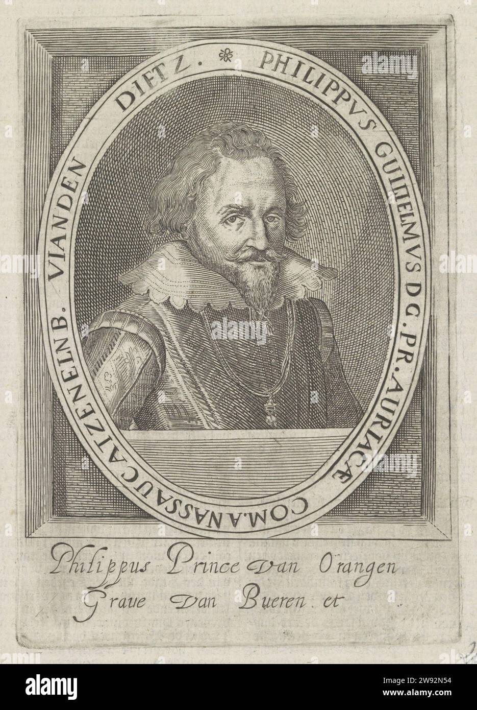Portrait of Philip Willem, Prince of Orange, Anonymous, 1663 print ...