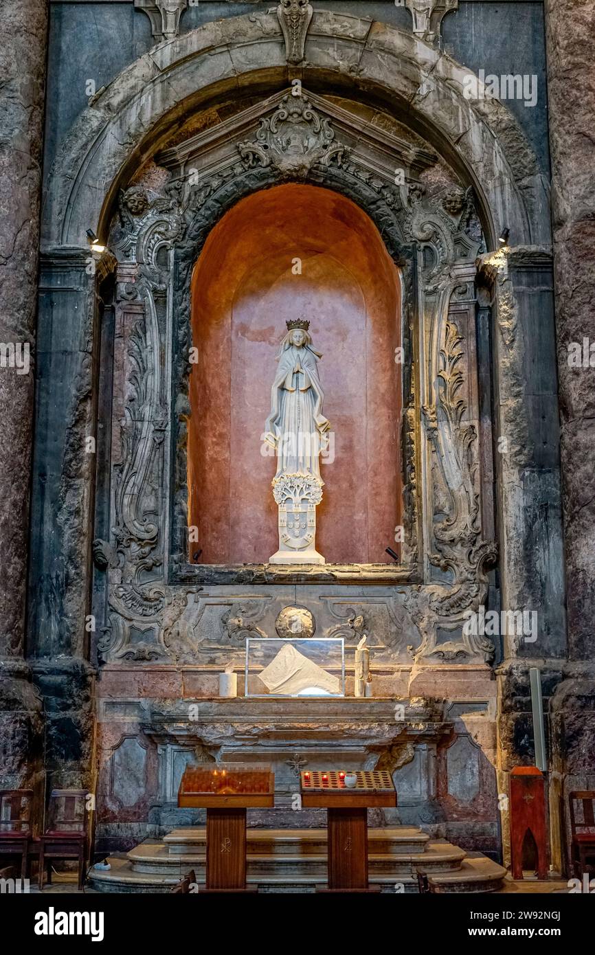 religious figures of saints from the catholic church of São Domingos in ...