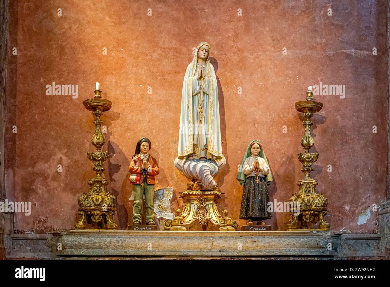 religious figures of saints of the catholic church, our lady of Fatima ...