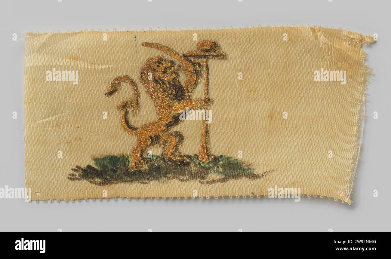 Oranjelint ,, 1700 - 1800 ribbon (material) Ribbon that standing lion ...