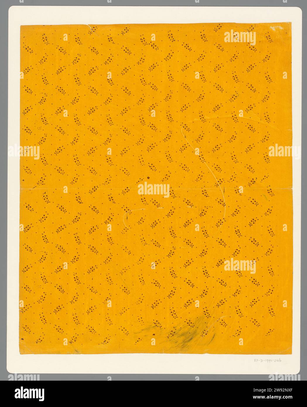 Black pattern leaf pattern, Anonymous (Possible), 1860 - 1920 ...