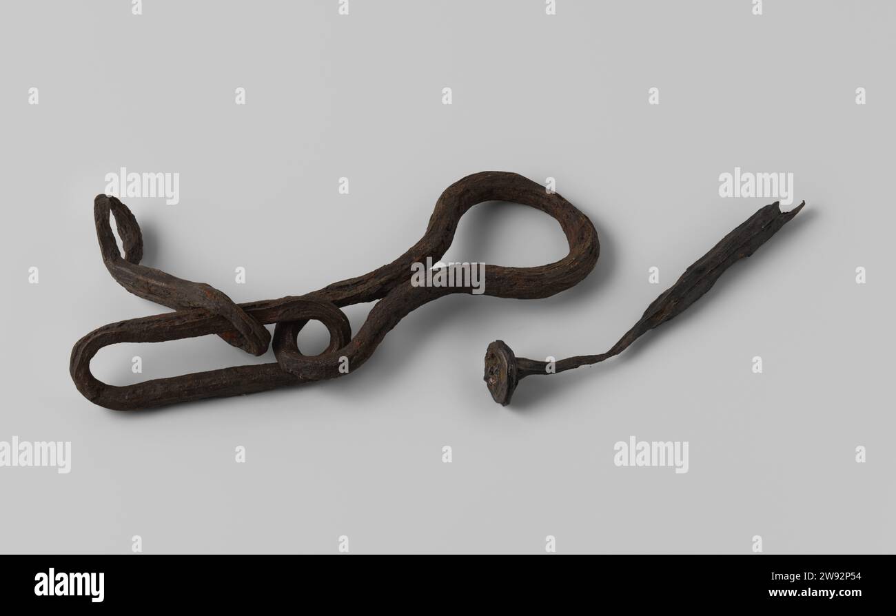 Rust iron with bolt from the wreck of the East Indians Princesse Maria ...