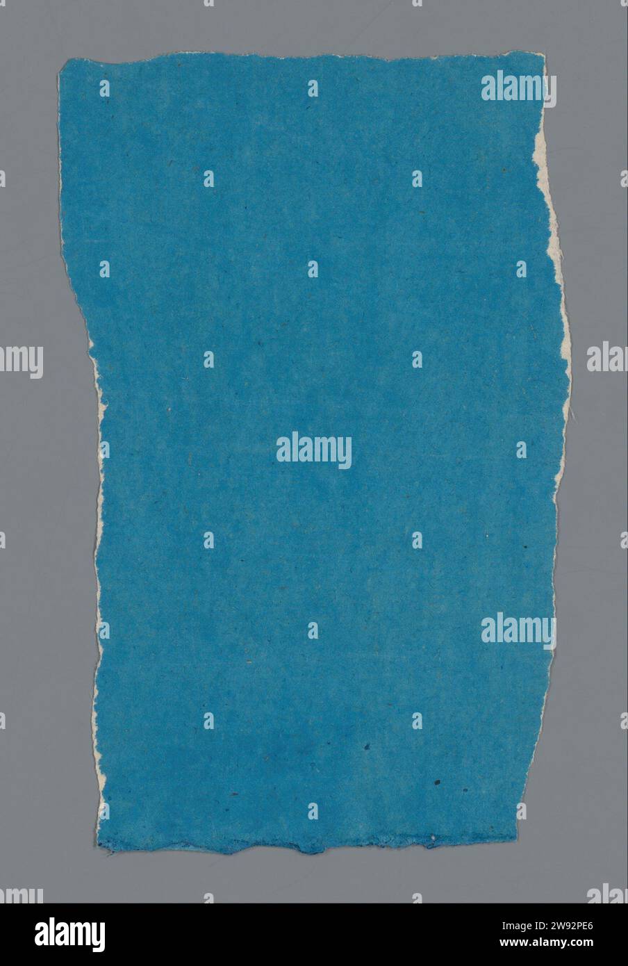 Plain blue paper, anonymous, 1800 - 1900 decorated paper paper. paint ...