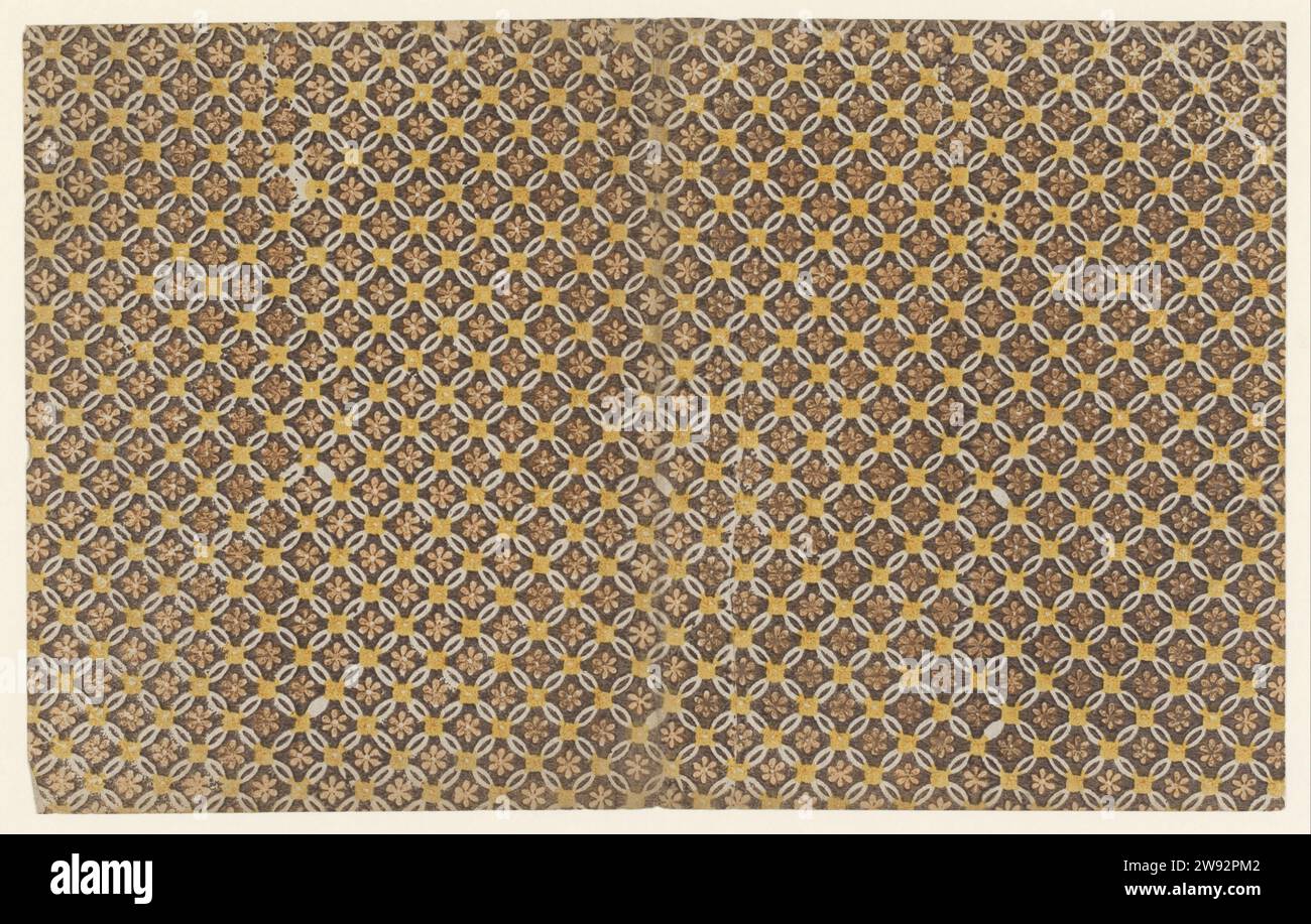 Leaf with pattern of connected rings in which a saved rosette ...