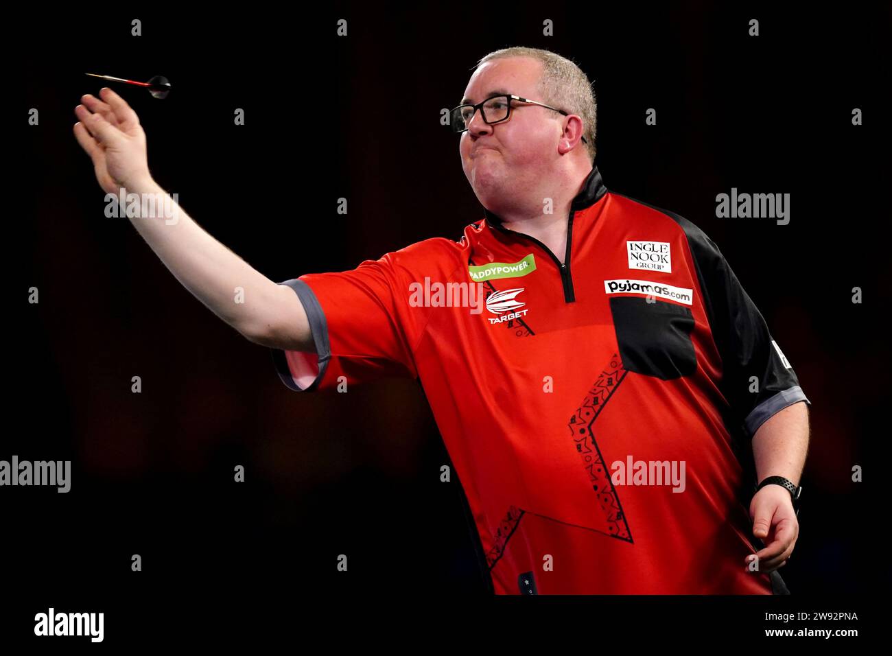 Stephen Bunting during his match against Ryan Joyce on day nine of the ...