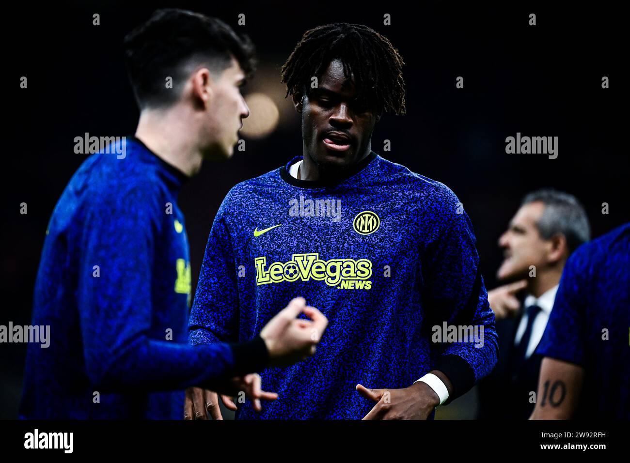 Milan, Italy. 23rd Dec 2023. Yann Aurel Bisseck of FC Internazionale ...