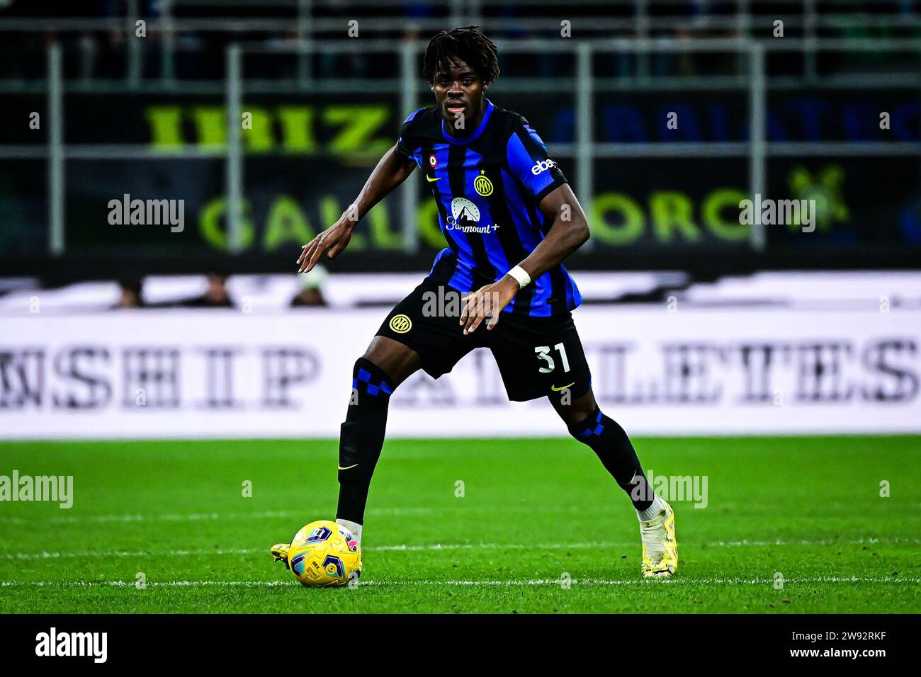 Milan, Italy. 23rd Dec 2023. Yann Aurel Bisseck of FC Internazionale ...