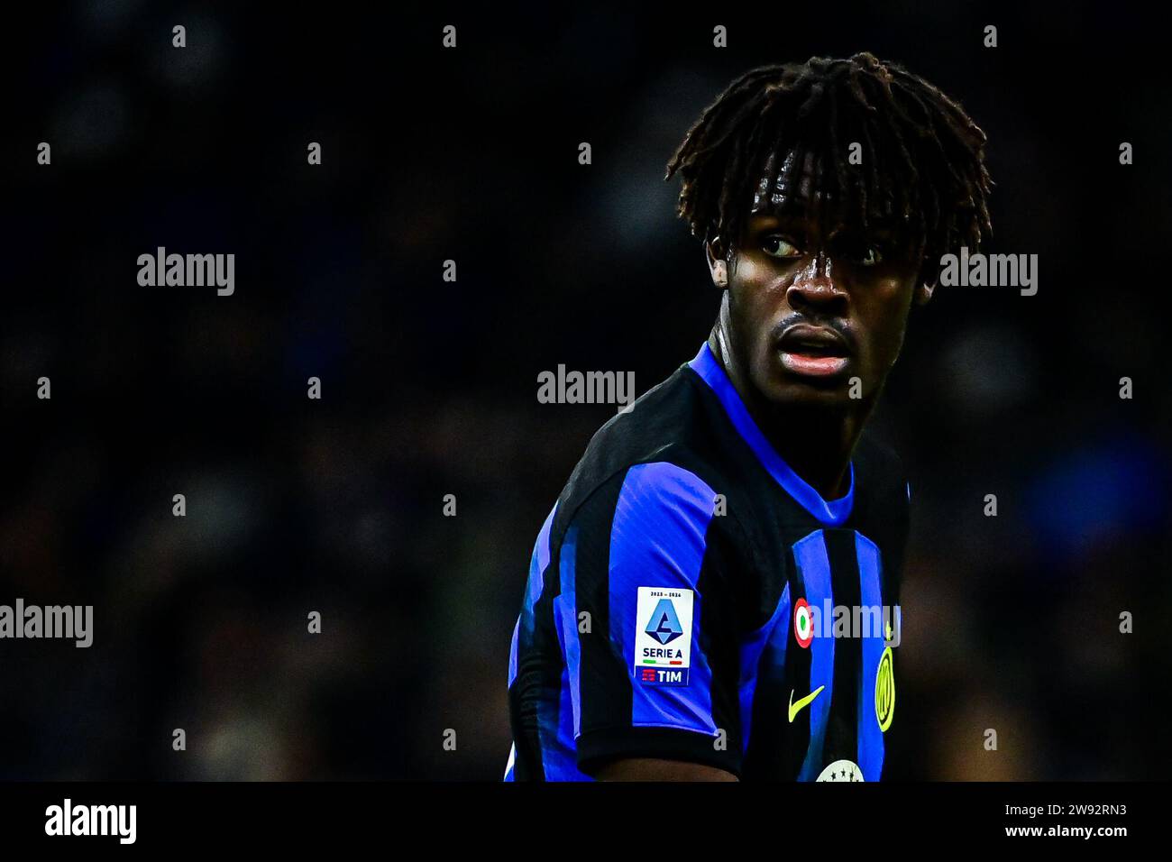 Milan, Italy. 23rd Dec 2023. Yann Aurel Bisseck of FC Internazionale ...