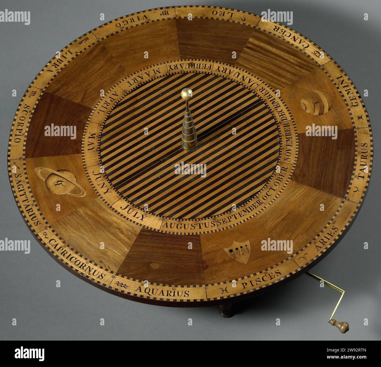 Hem with button, part of the Planetarium, Tellurium, Lunarium, Hartog ...