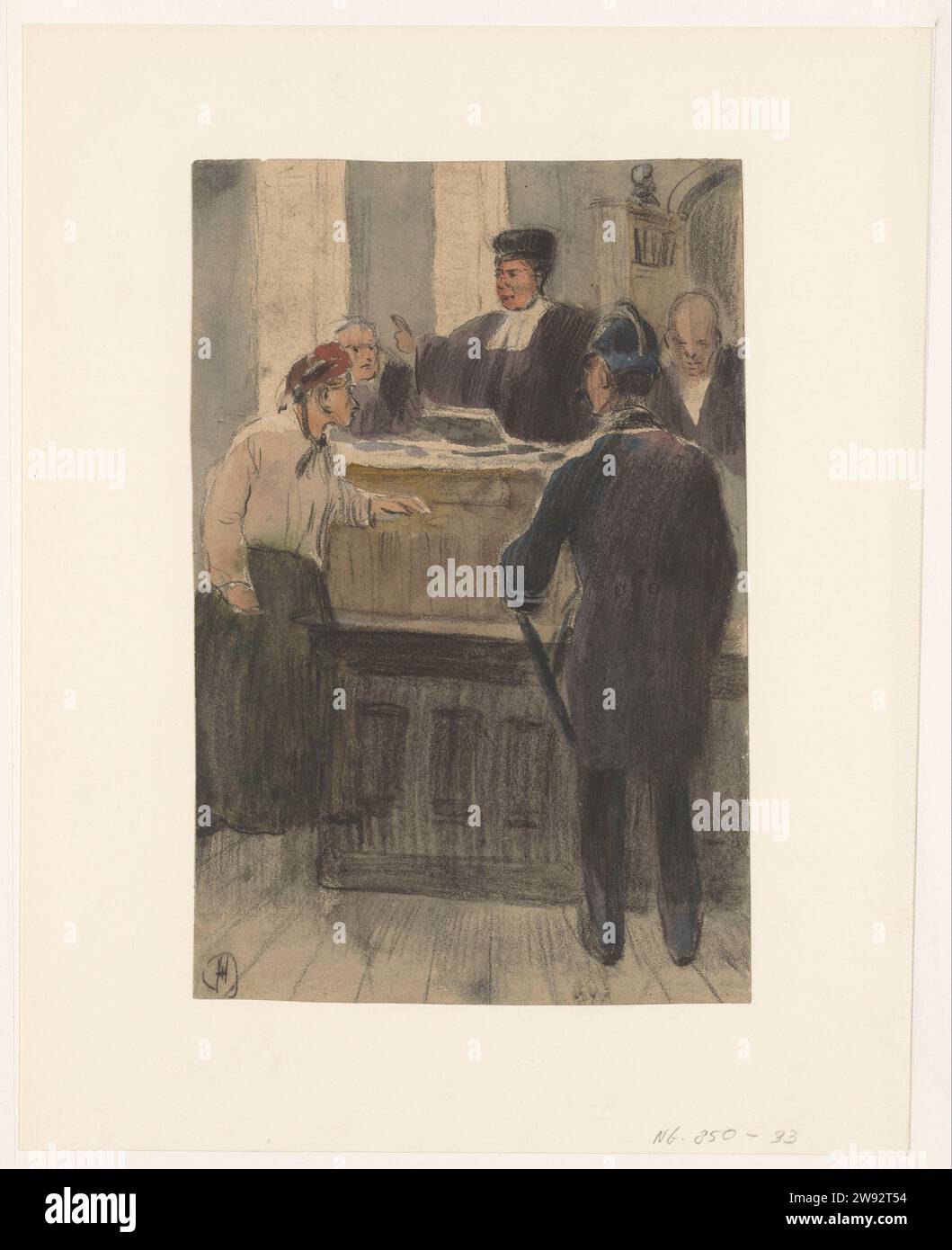 Courtroom sketch police hi-res stock photography and images - Alamy