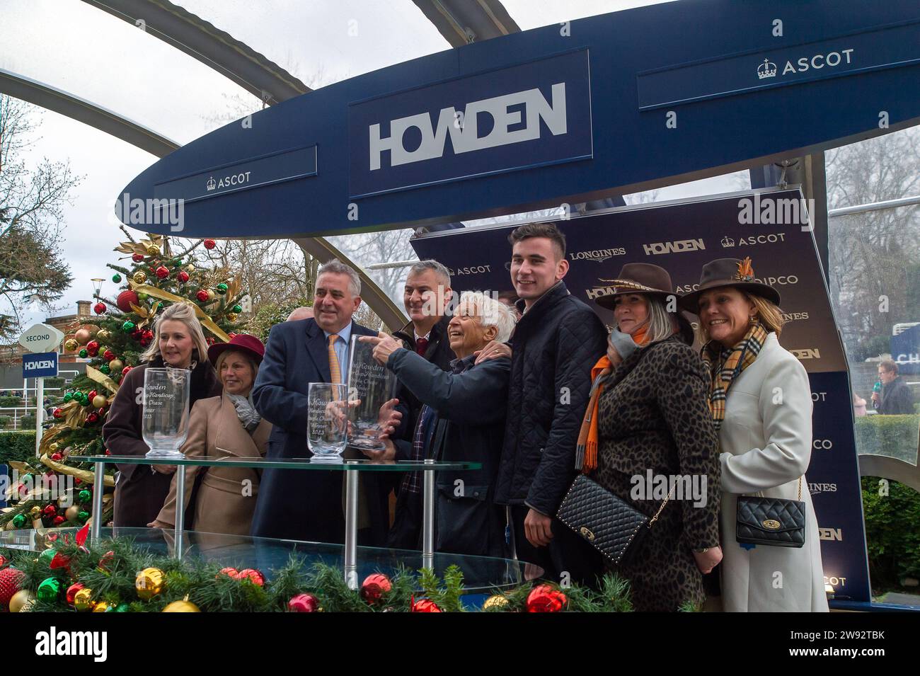 Ascot, Berkshire, UK. 23rd December, 2023. The Winners Presentation for ...