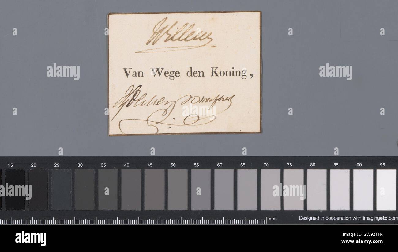 Document, Willem I (King of the Netherlands), 1800 - 1843 paper ...