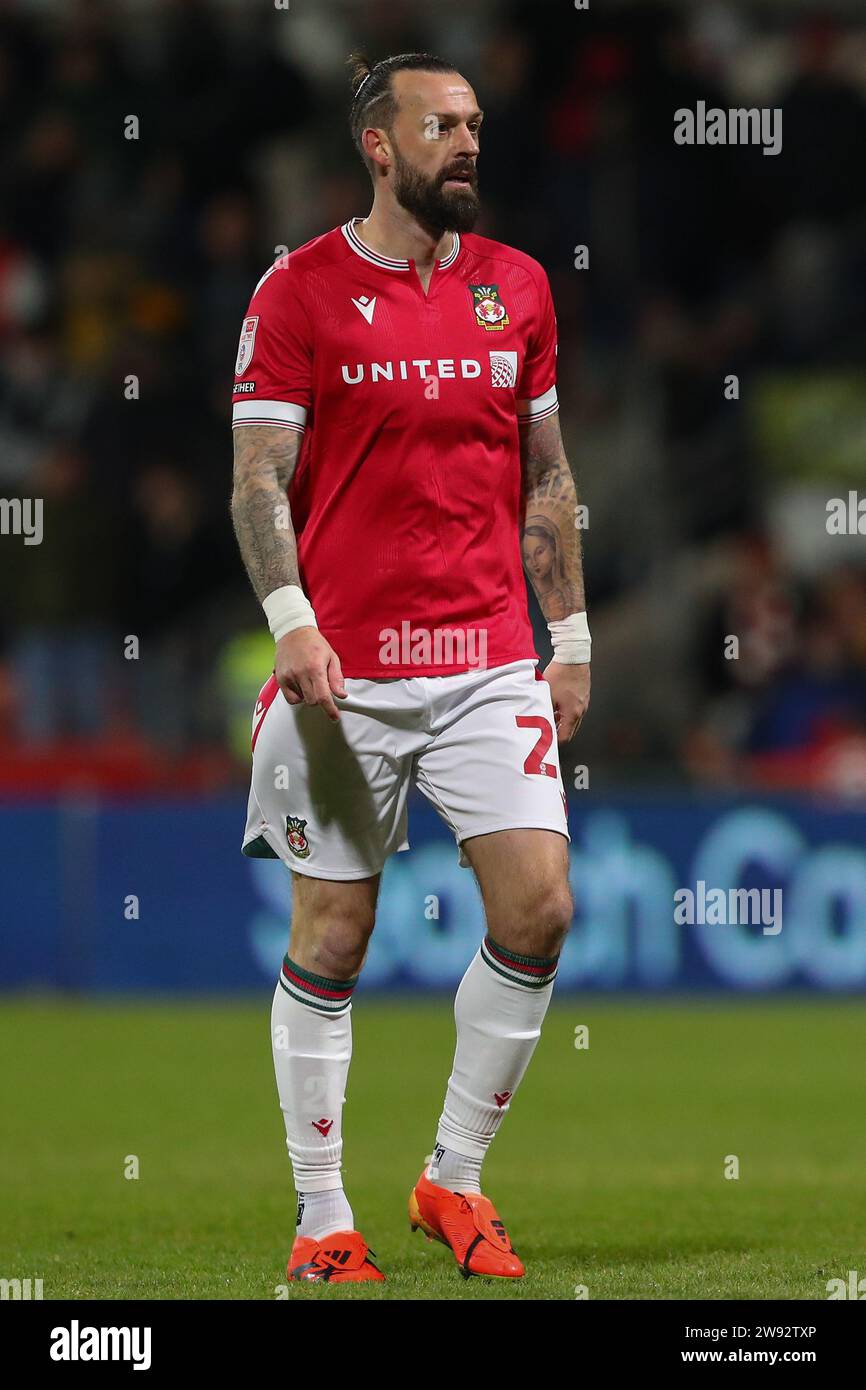 Steven Fletcher #26 of Wrexham during the Sky Bet League 2 match ...