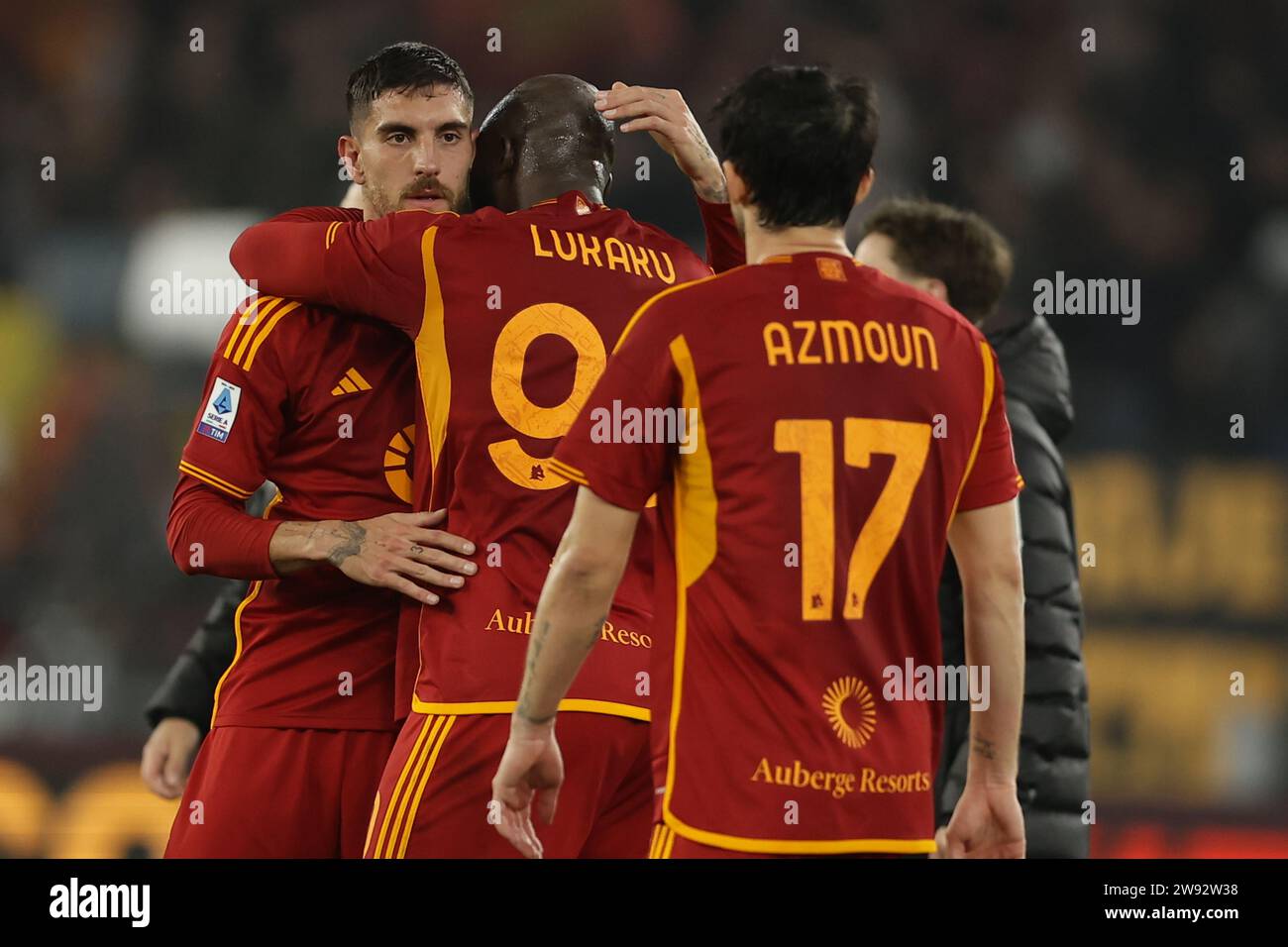 Rome, Italy. 23rd Dec, 2023. Romaâ€™s Belgian forward Romelu Lukaku ...