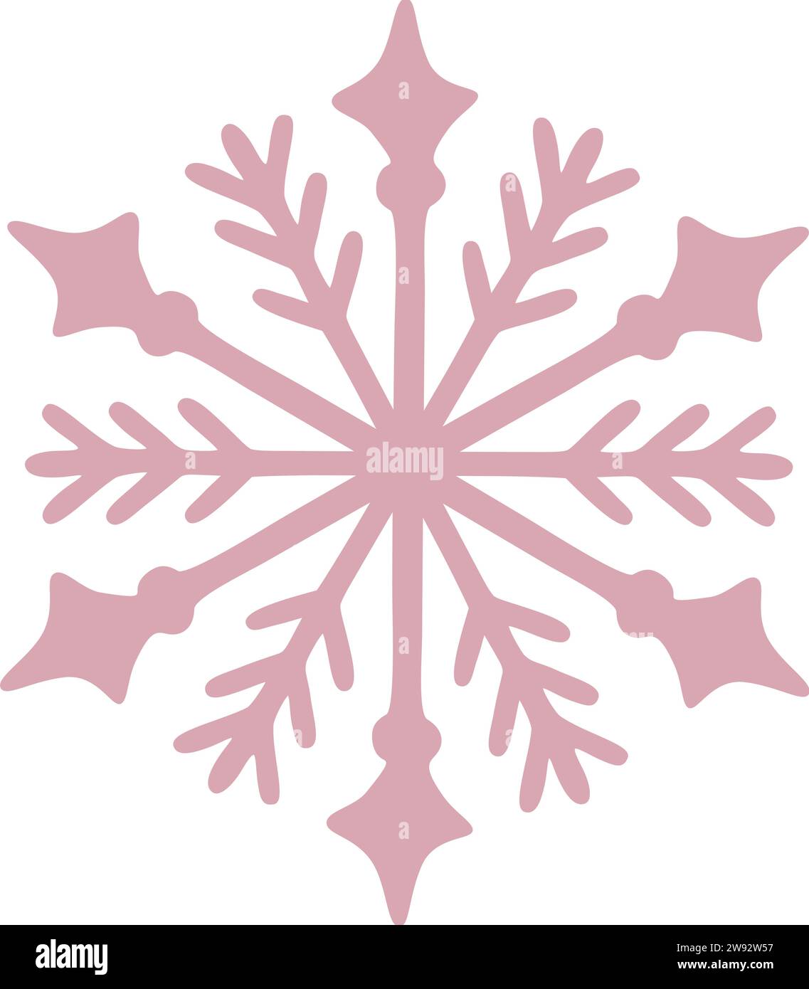 Snowflake pink with transparent background Stock Vector Image & Art - Alamy
