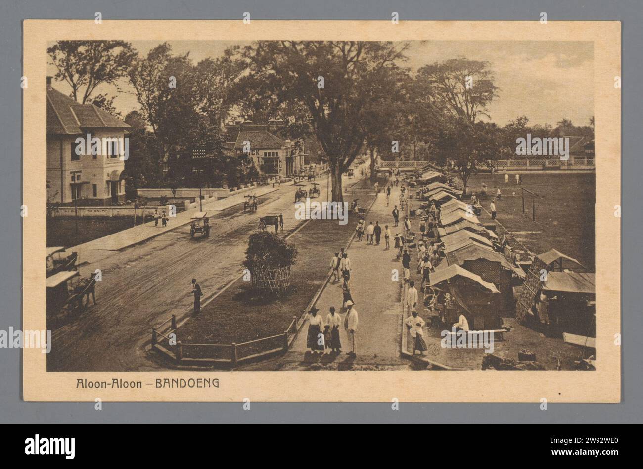 Pasar Baroe-Bandoeng, Bookstore Visser & Co., c. 1900 One of three ...