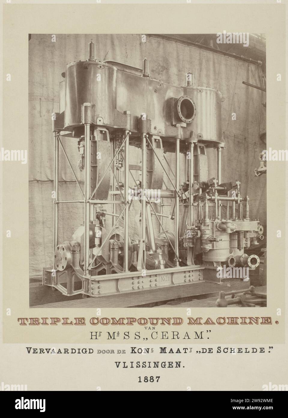 Triple Compound Machine from HRMS SS Ceram, Koninklijke Maatschappij de ...