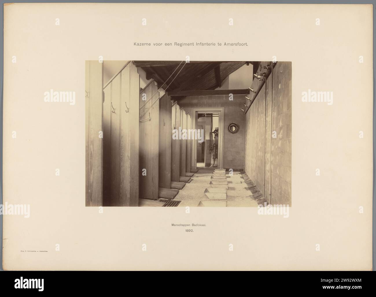 Kazerne for a Regiment Infantry in Amersfoort, P. Oosterhuis, 1892 ...