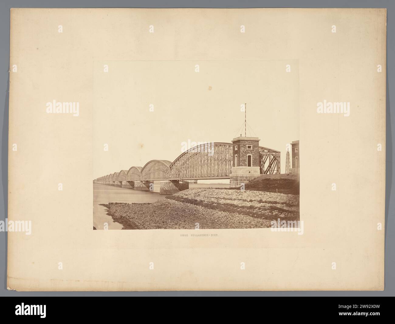 Brug Hollandsch-Diep [railway bridge over the Hollands Diep near ...