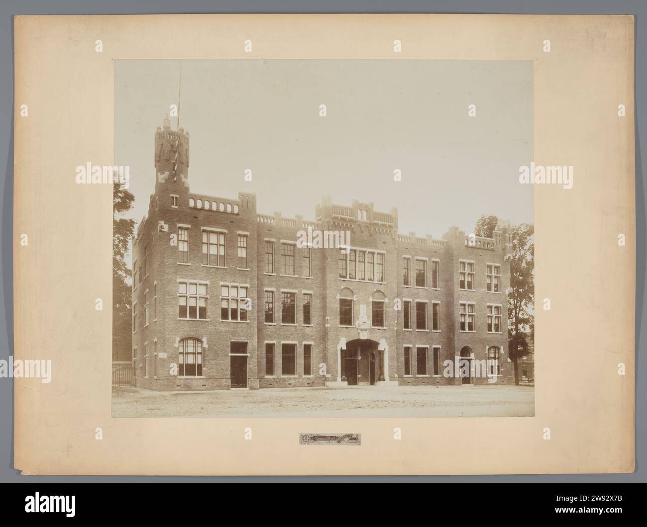 Building, Alex Van Dijck, 1875 - 1900 photograph Photo of a building ...