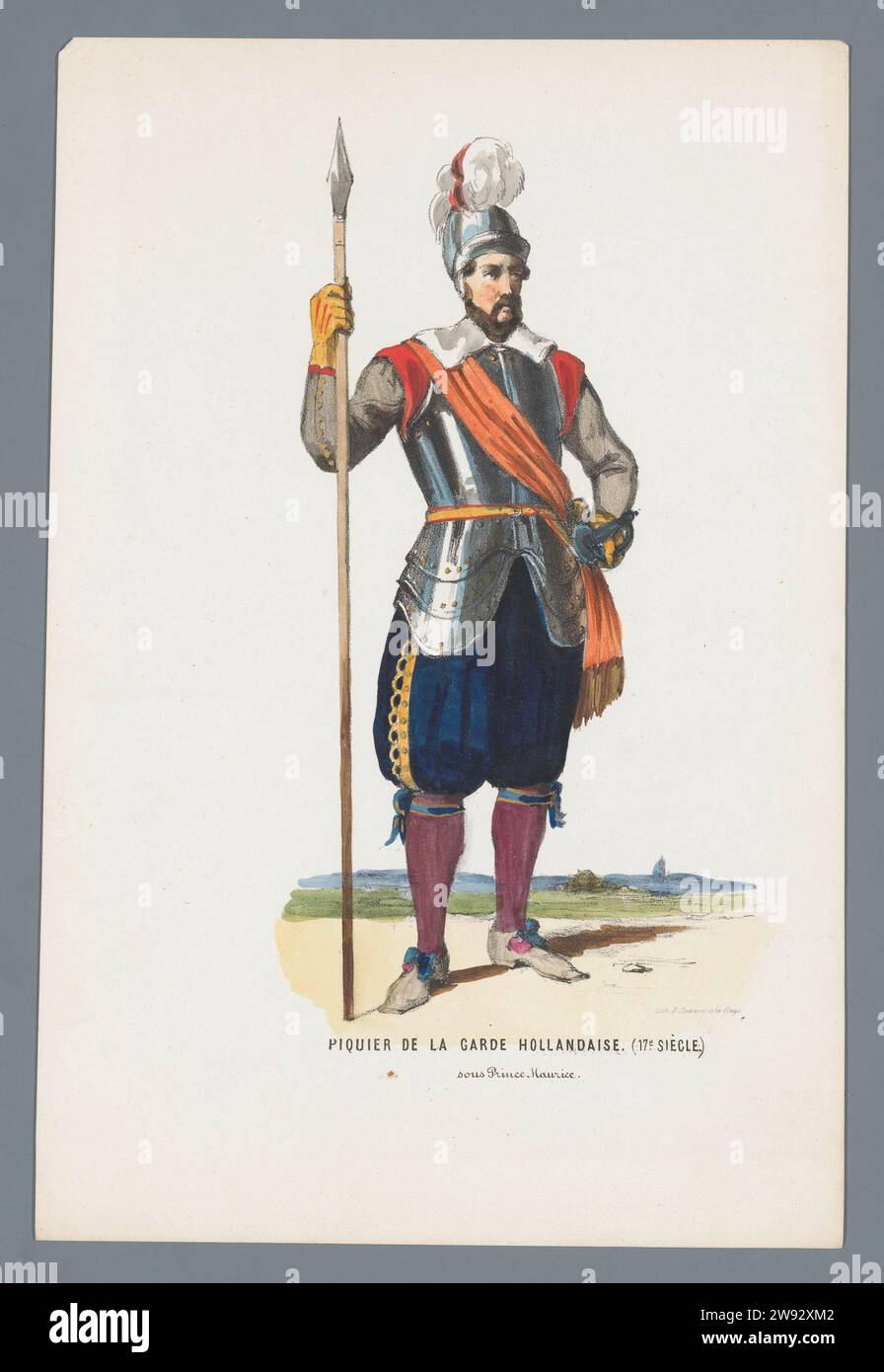 Piquier of the Dutch guard. (17th century.) Under Prince Maurice, Elias ...