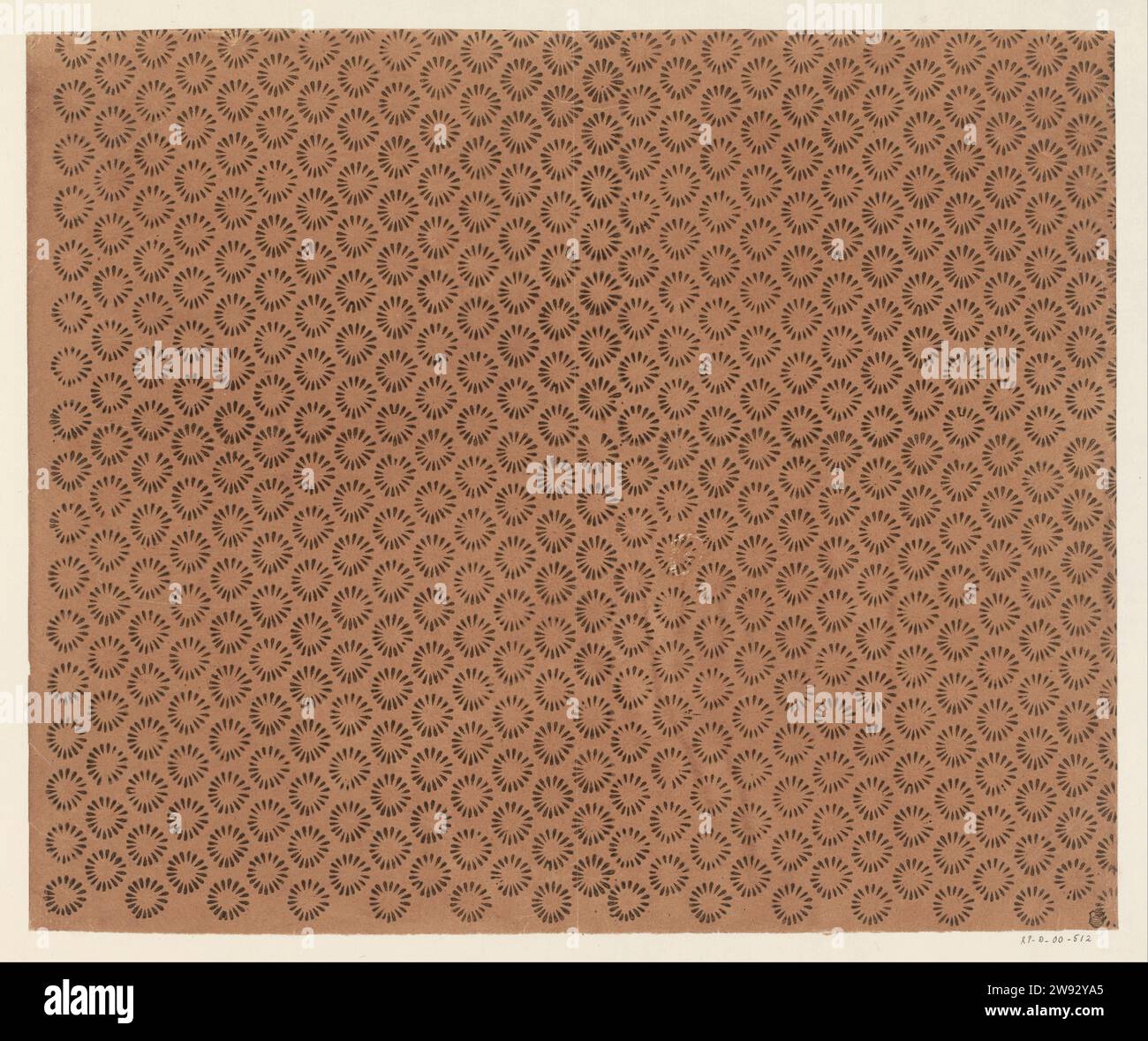 Circle Motif, Anonymous, 1800 - 1900 spreading pattern Leaf with ...