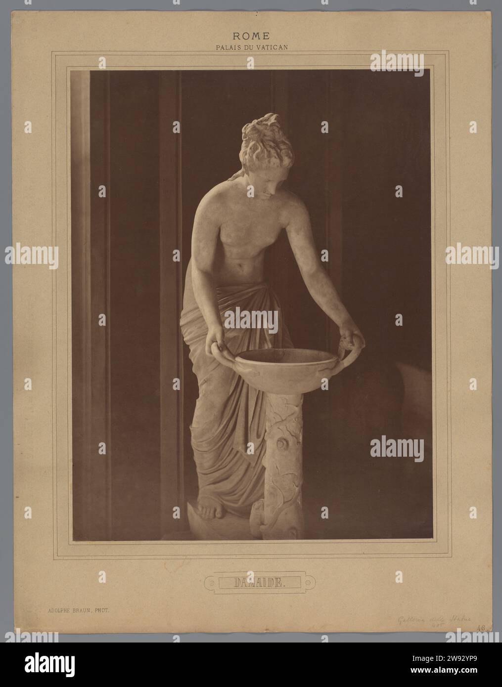Sculpture of a Danaïde (Coll. Vatican Museums), Adolphe Braun & Cie ...