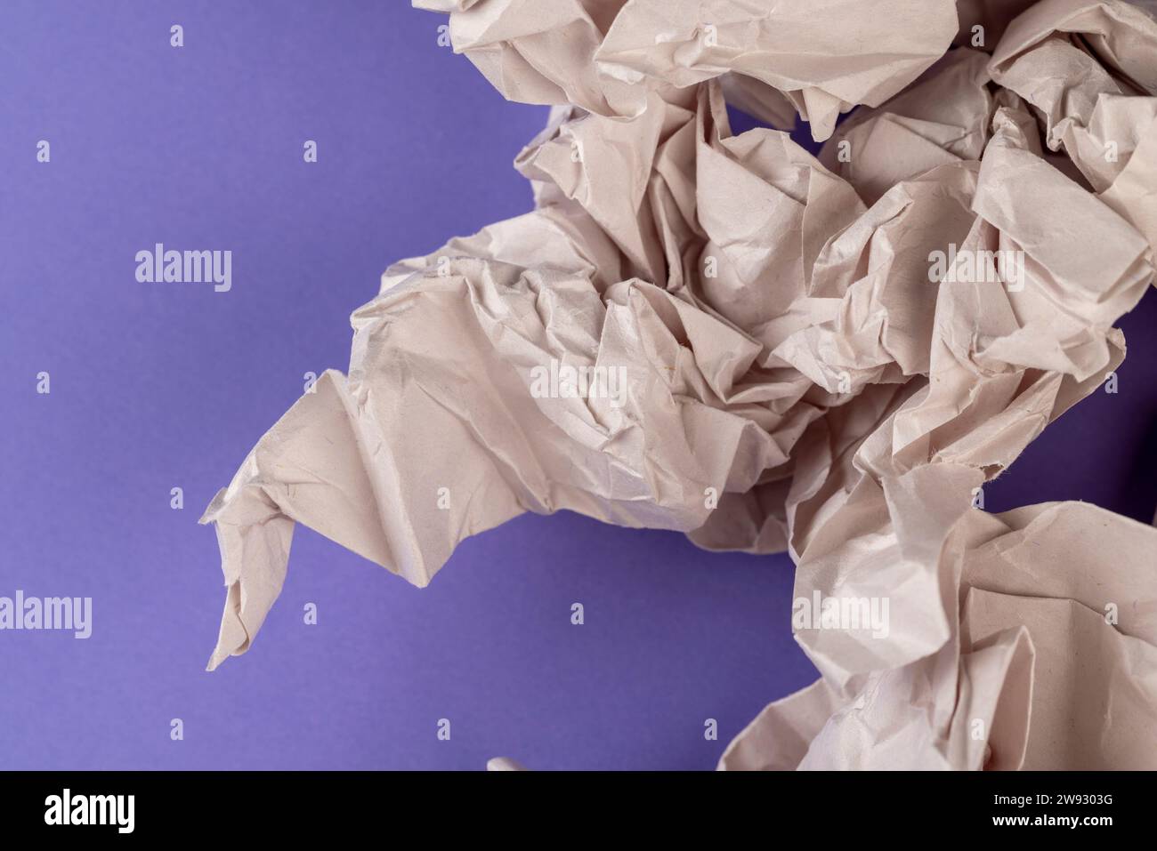 gray low-quality crumpled paper from recycled waste paper , crumpled ...