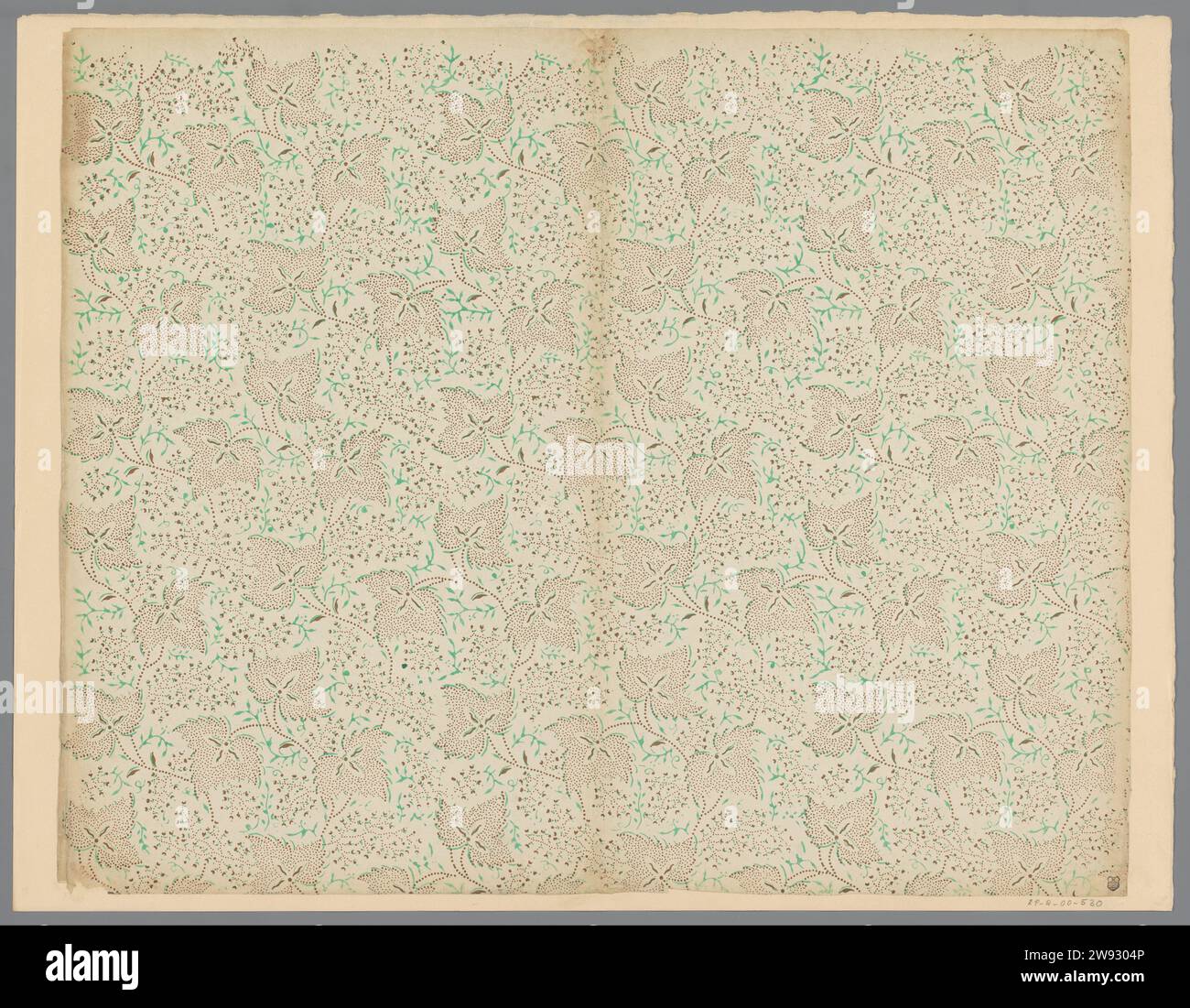 Leaf With Spreading Pattern Of Leaf Motif And Ranks Anonymous 1800