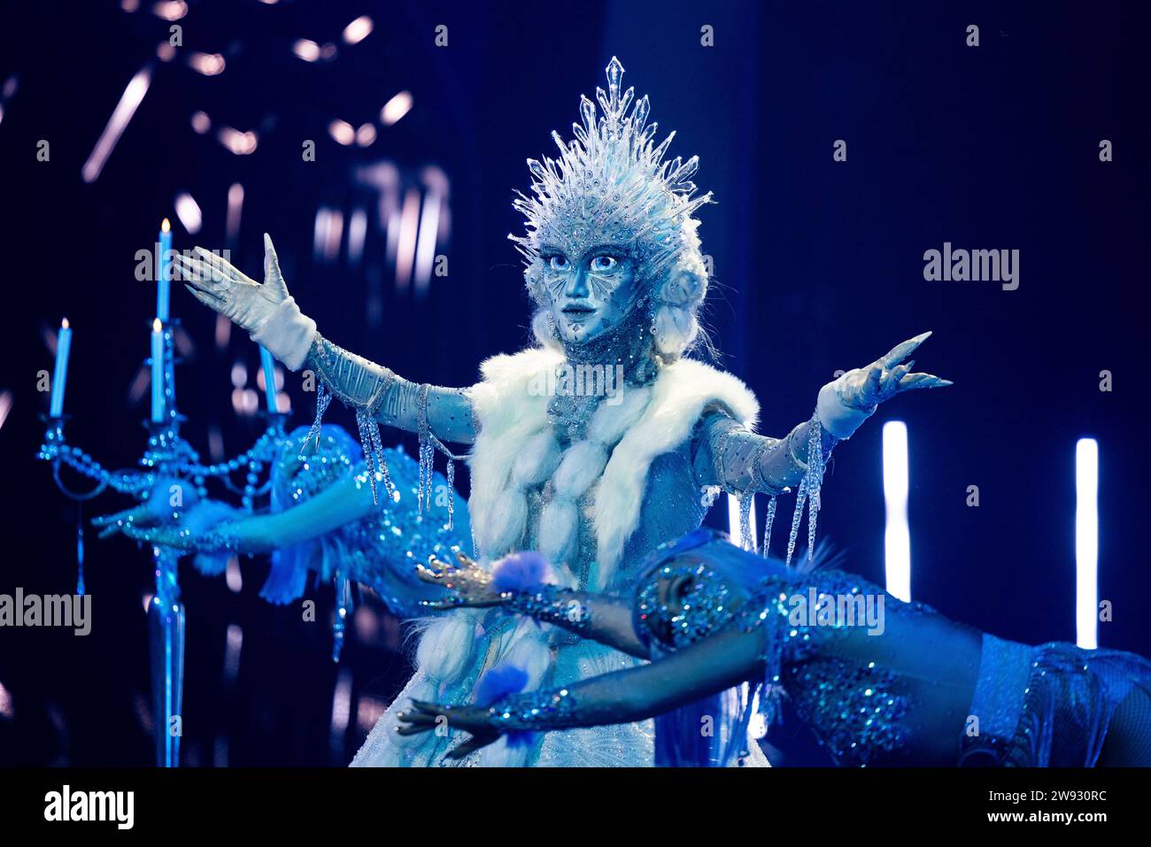 Cologne, Germany. 23rd Dec, 2023. The character "The Ice Princess" is ...