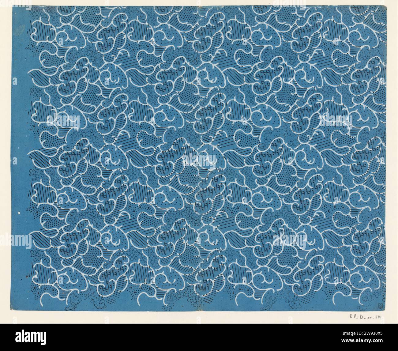 Sheet with spreading pattern of ranks and various motifs, anonymous ...