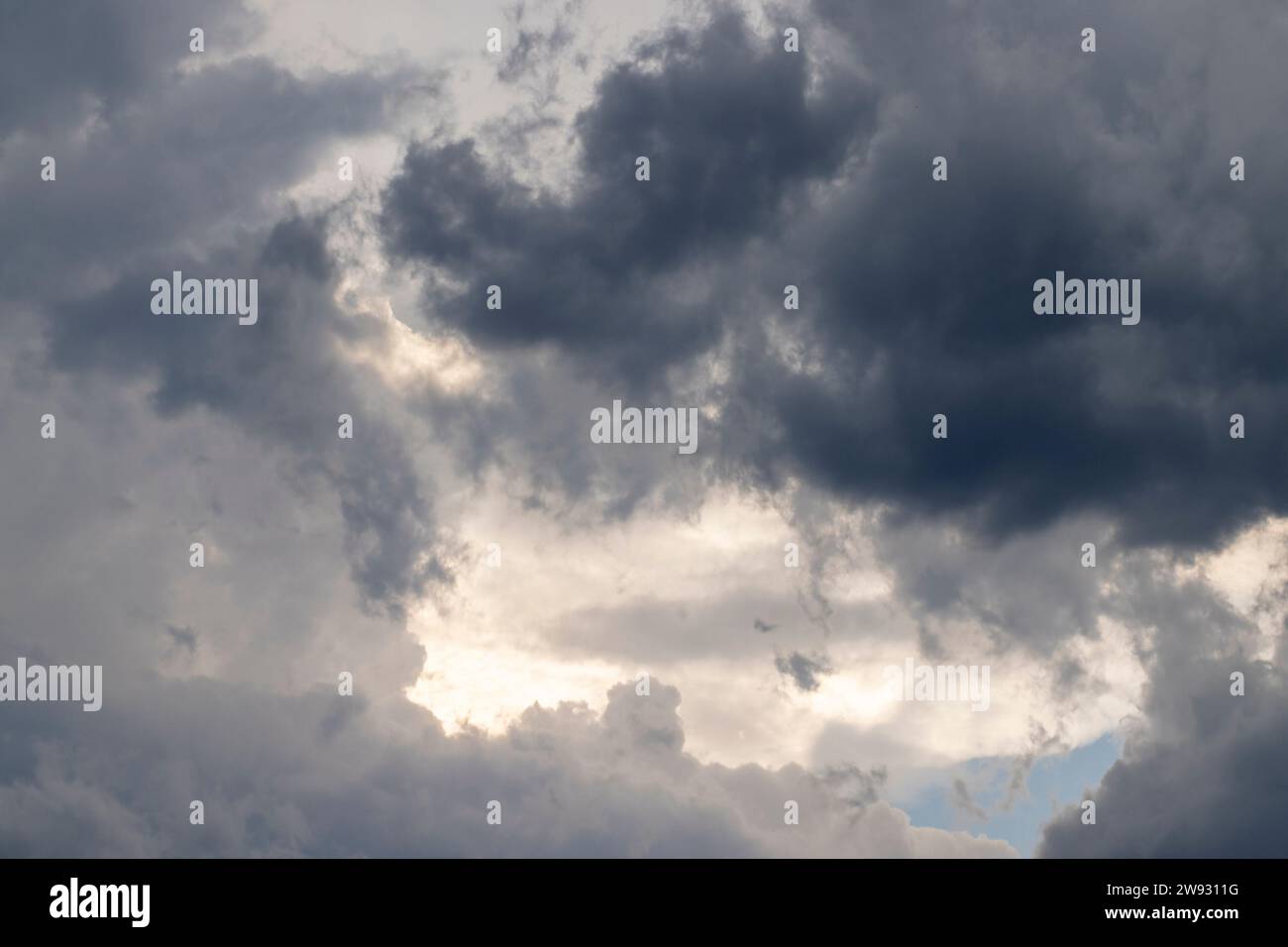 big dark clouds before rain, beautiful dramatic sky with dark clouds in summer Stock Photo - Alamy
