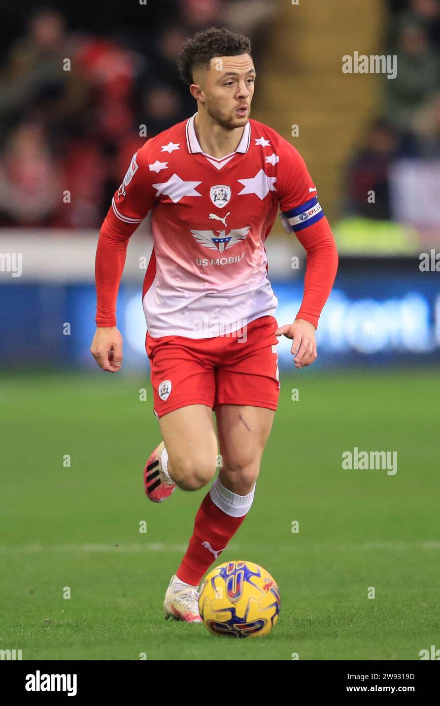Jordan Williams #2 of Barnsley during the Sky Bet League 1 match ...