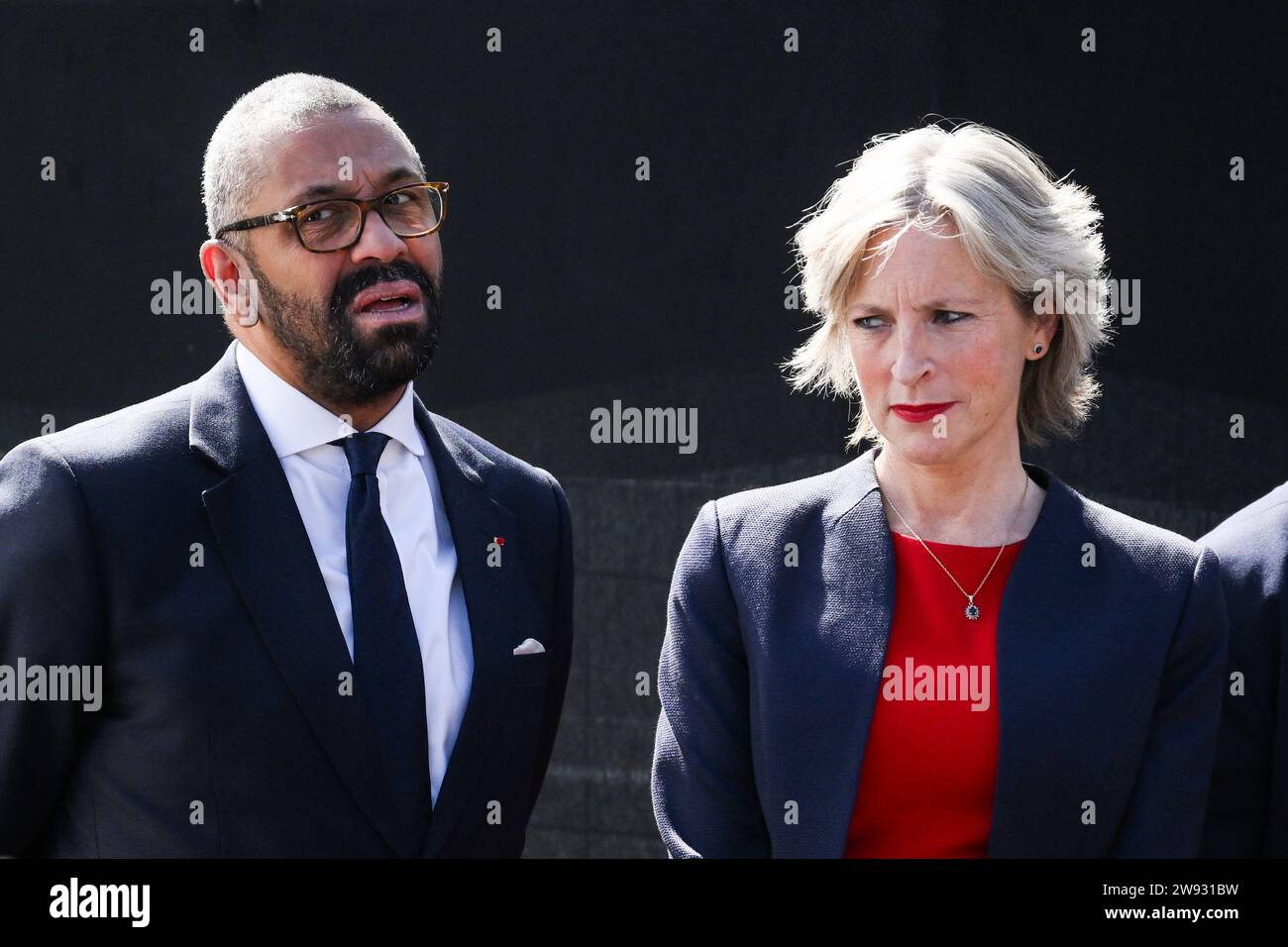 File photo dated 21/09/23 of Home Secretary James Cleverly with his ...