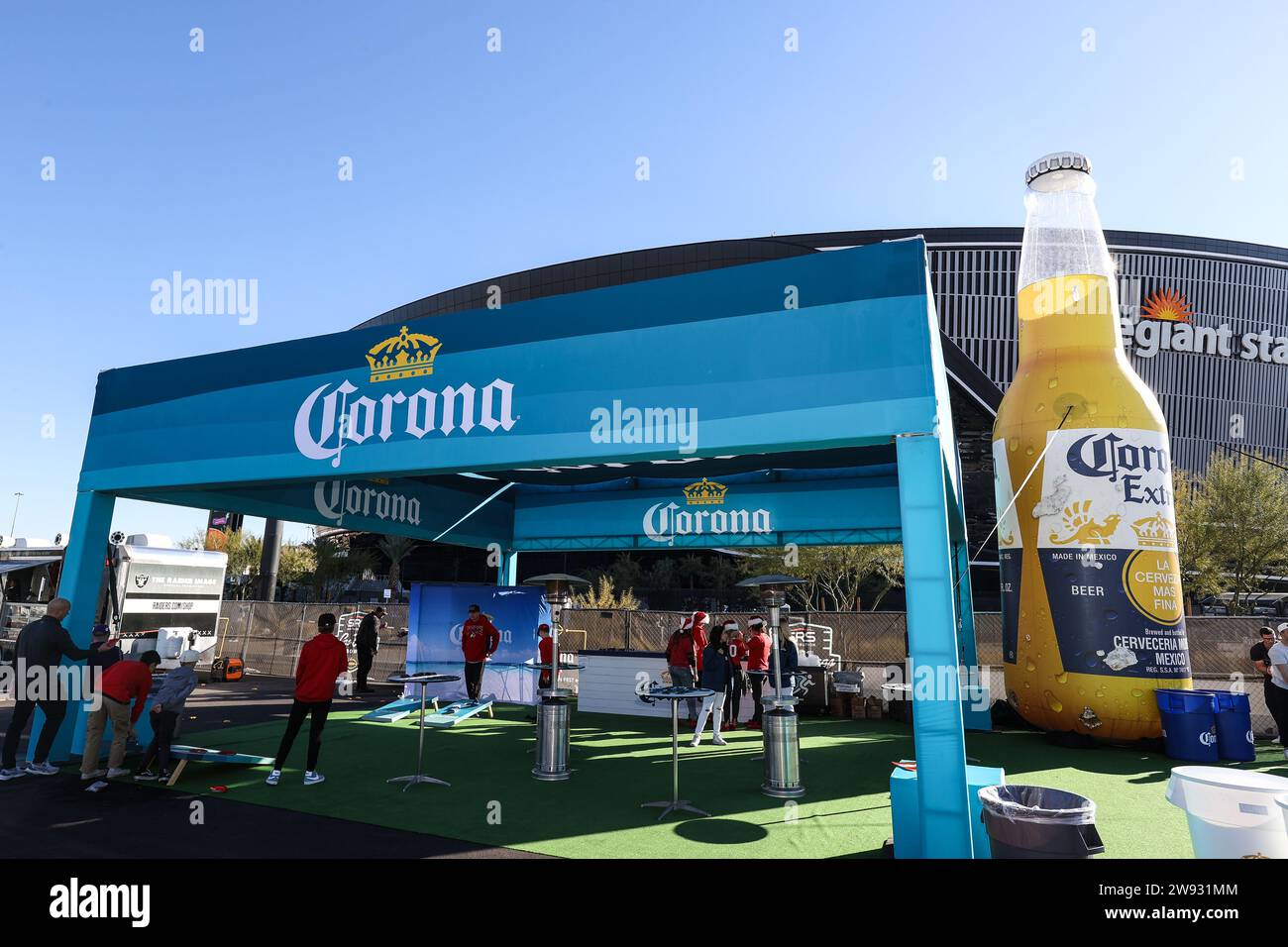 Las Vegas, NV, USA. 23rd Dec, 2023. A view of the Corona booth inside ...