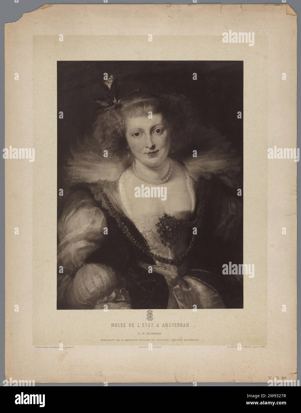 Photo production of a painting by Perter Paul Rubens, 'Helena Fourment ...