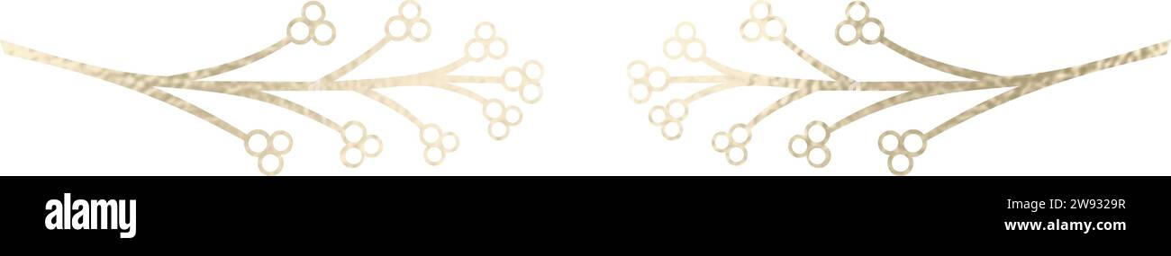 Text divider, border, text border, gold with transparent background ...