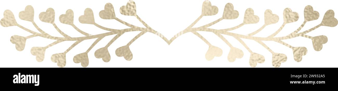 Text divider, border, text border, gold with transparent background ...