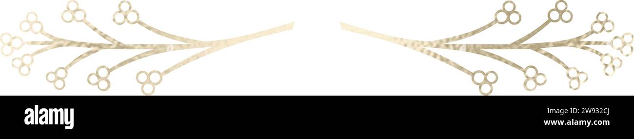 Text divider, border, text border, gold with transparent background ...