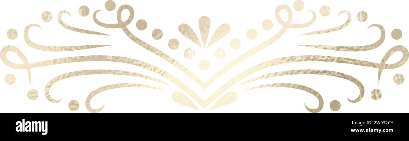 Text divider, border, text border, gold with transparent background ...